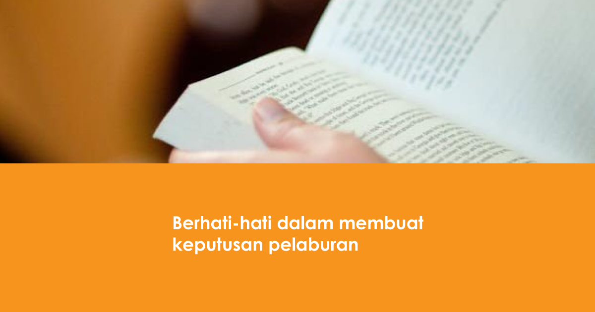 Berhati-Hati Dalam Membuat Keputusan Pelaburan | Afyan.com