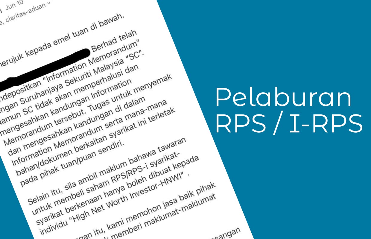 Pelaburan RPS / I-RPS: Risiko tinggi dengan pulangan yang tinggi ...