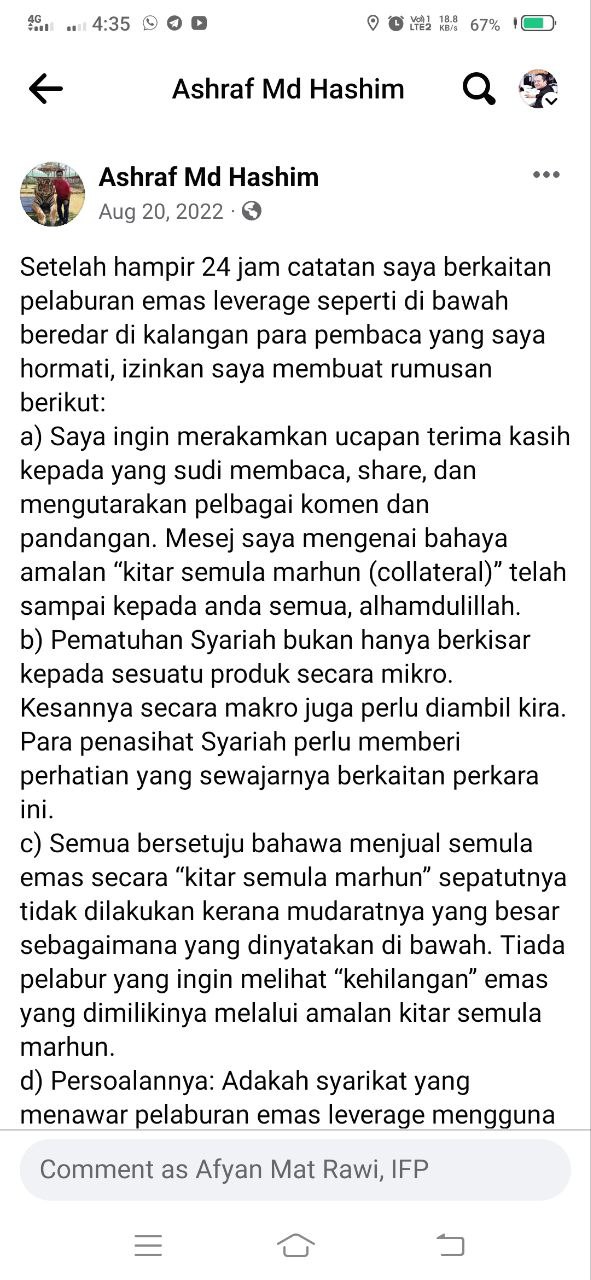 Pelaburan emas leverage: Tinjauan risiko dan pandangan syariah di ...