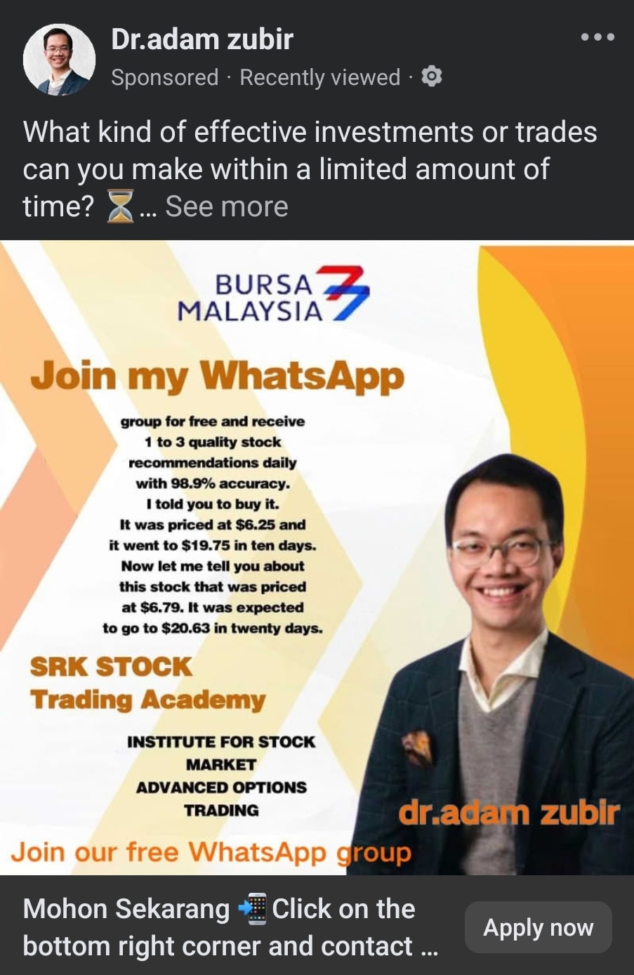 Scam bertopeng pelaburan saham – Jangan terpedaya! | Afyan.com